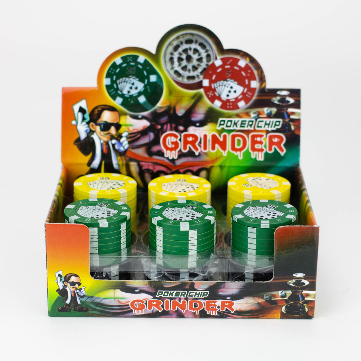 3-Piece Poker Chip Grinder Box of 12 [GR006] – JJ Trading Inc.