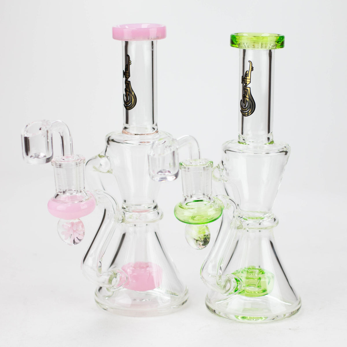 8" Genie recycled rig with a banger [RY1439] – JJ Trading Inc.