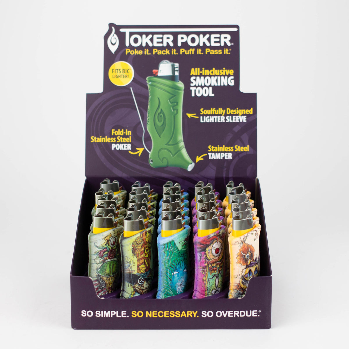 Toker Poker | Bic lighter edition Display of 25 – JJ Trading Inc.