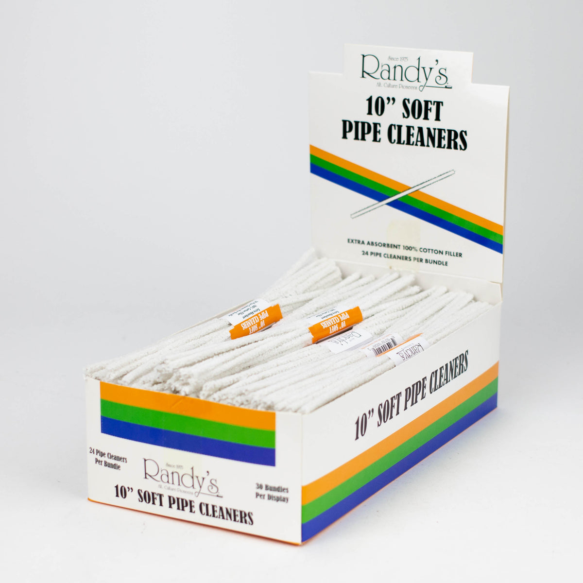 Randy's 10" Soft pipe cleaners box of 30 – JJ Trading Inc.
