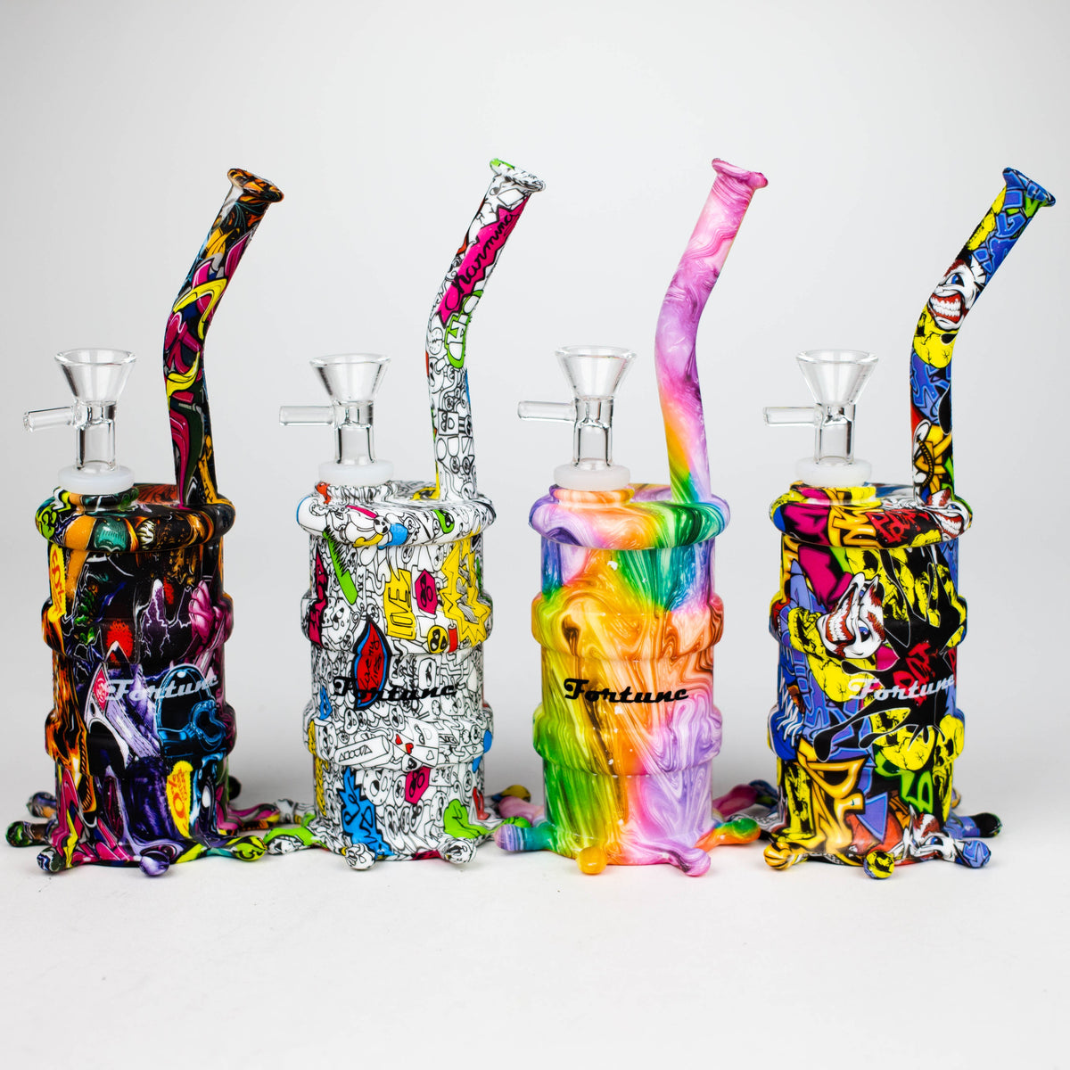 Fortune | 8" Hydrographic Silicone Soda Bong-Assorted [SP1003P] – JJ ...