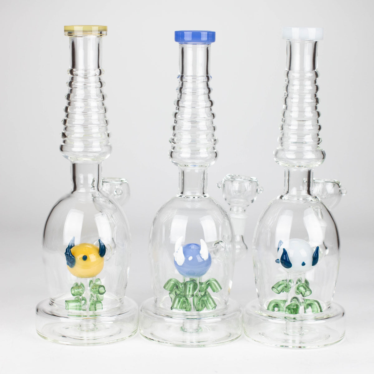 12" Fancy glass water bong – JJ Trading Inc.