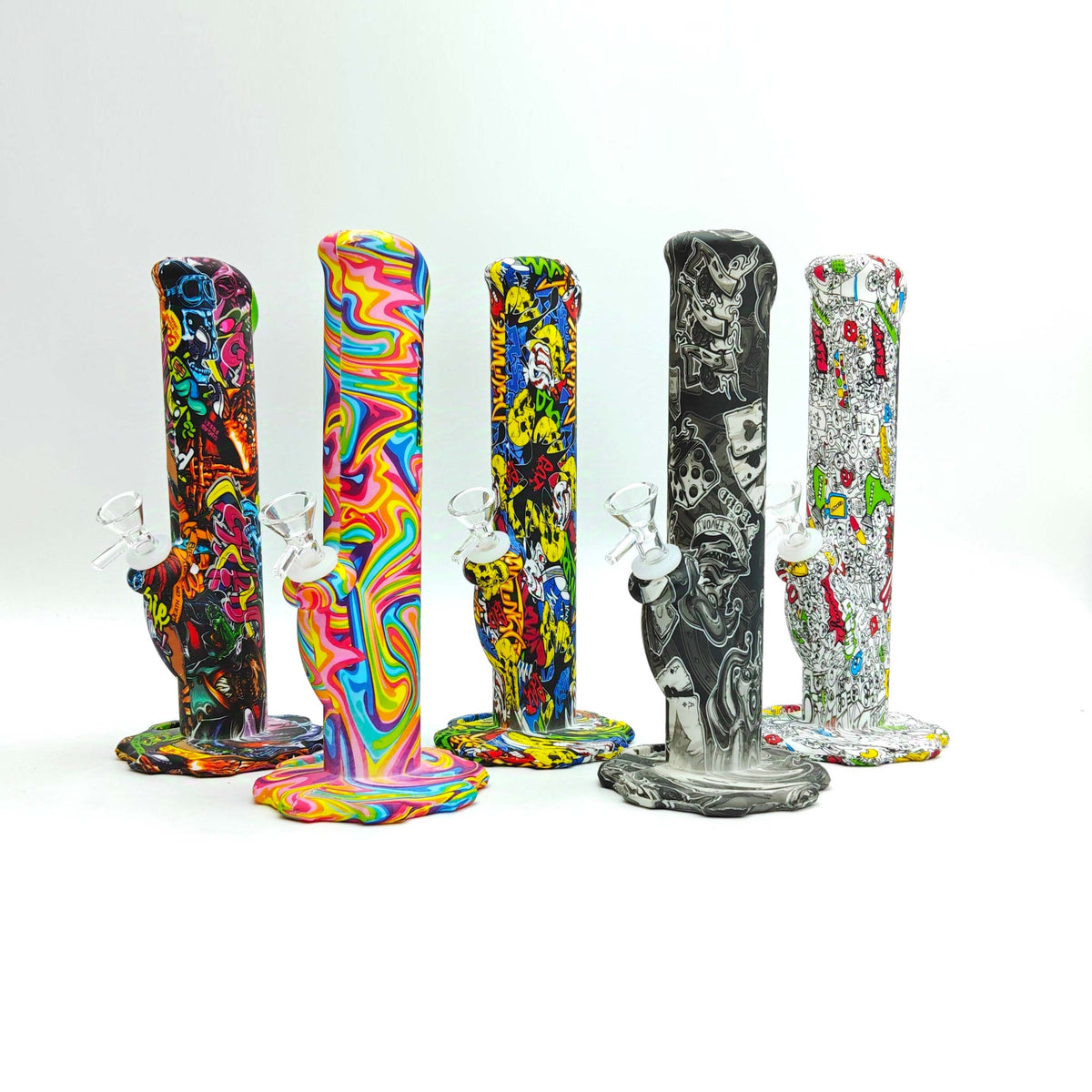 Fortune | 10" Hydrographic Silicone Waterpipe-Assorted [SP1010P] – JJ ...