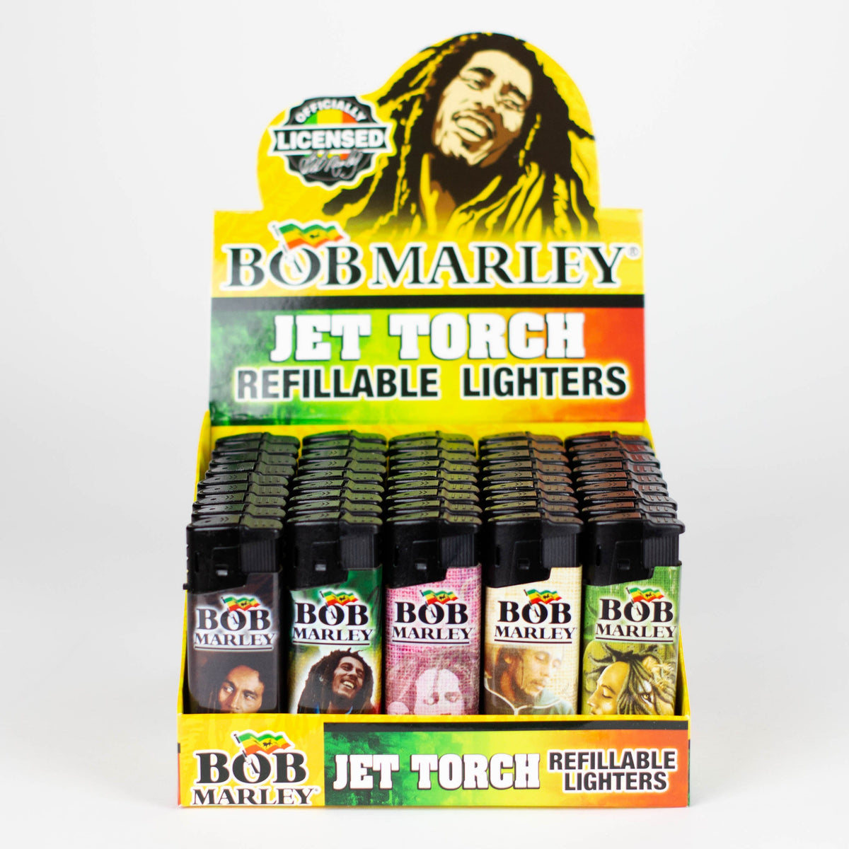 STRiKO | Bob Marley Refillable torch lighter Box of 50 – JJ Trading Inc.