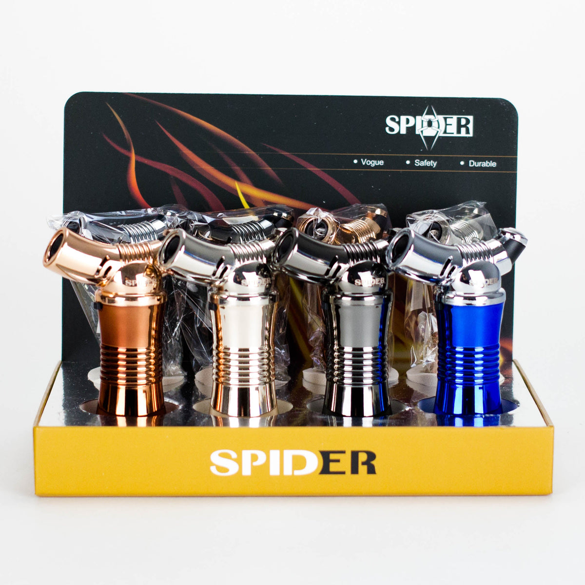 Spider | Refillable Torch Lighter [SP-565] - 8/Display – JJ Trading Inc.
