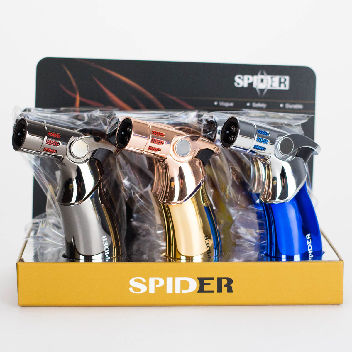 Spider | Refillable Torch Lighter [SP-659] - 9/Display – JJ Trading Inc.