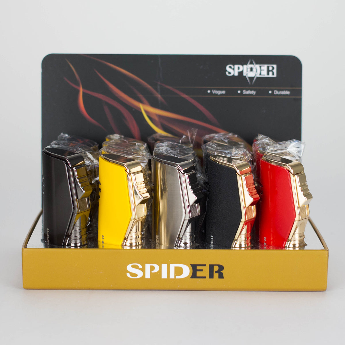 Spider | Refillable Torch Lighter with Cigar Punch [SP-581] - 20/Displ ...