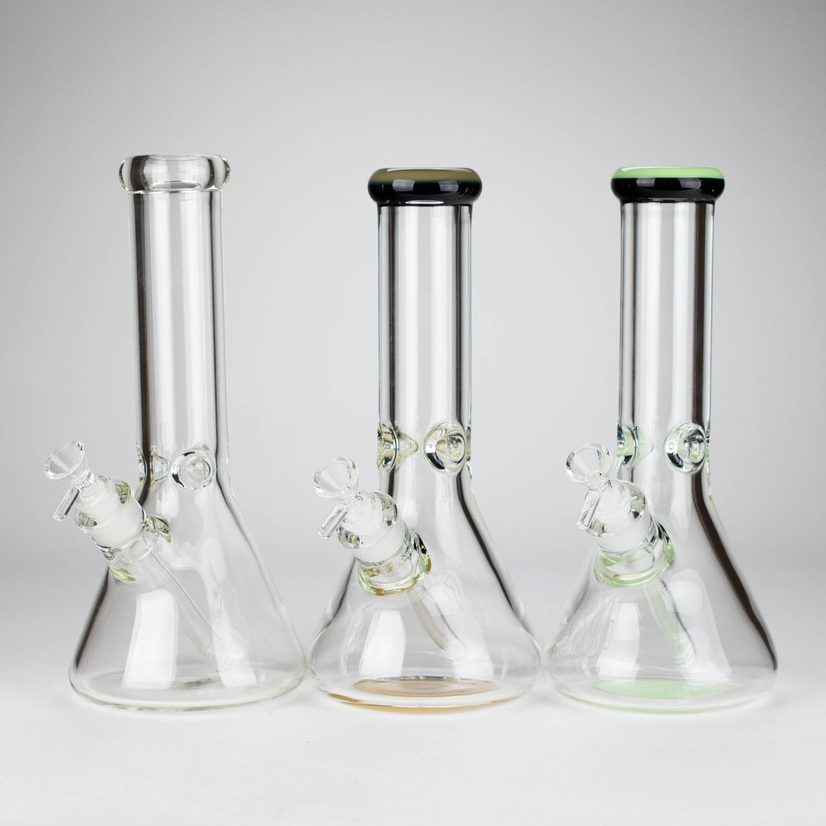 12" Classic Rim Beaker Bong – 9mm Thick Glass with 14mm Bowl Joint – JJ ...