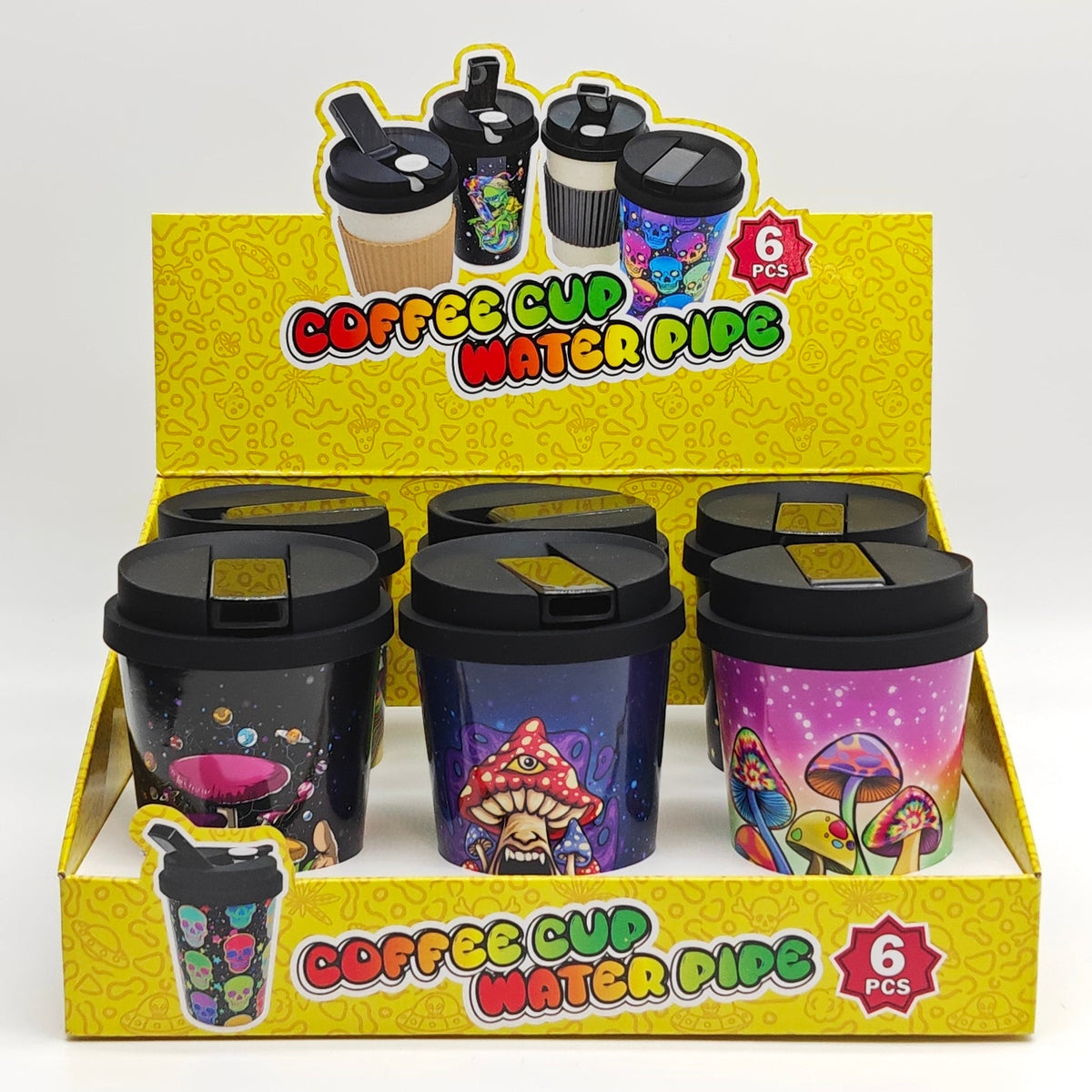 Coffee Cup Bong with ceramic bowl - Assorted Design [SP1061P-M] – JJ ...