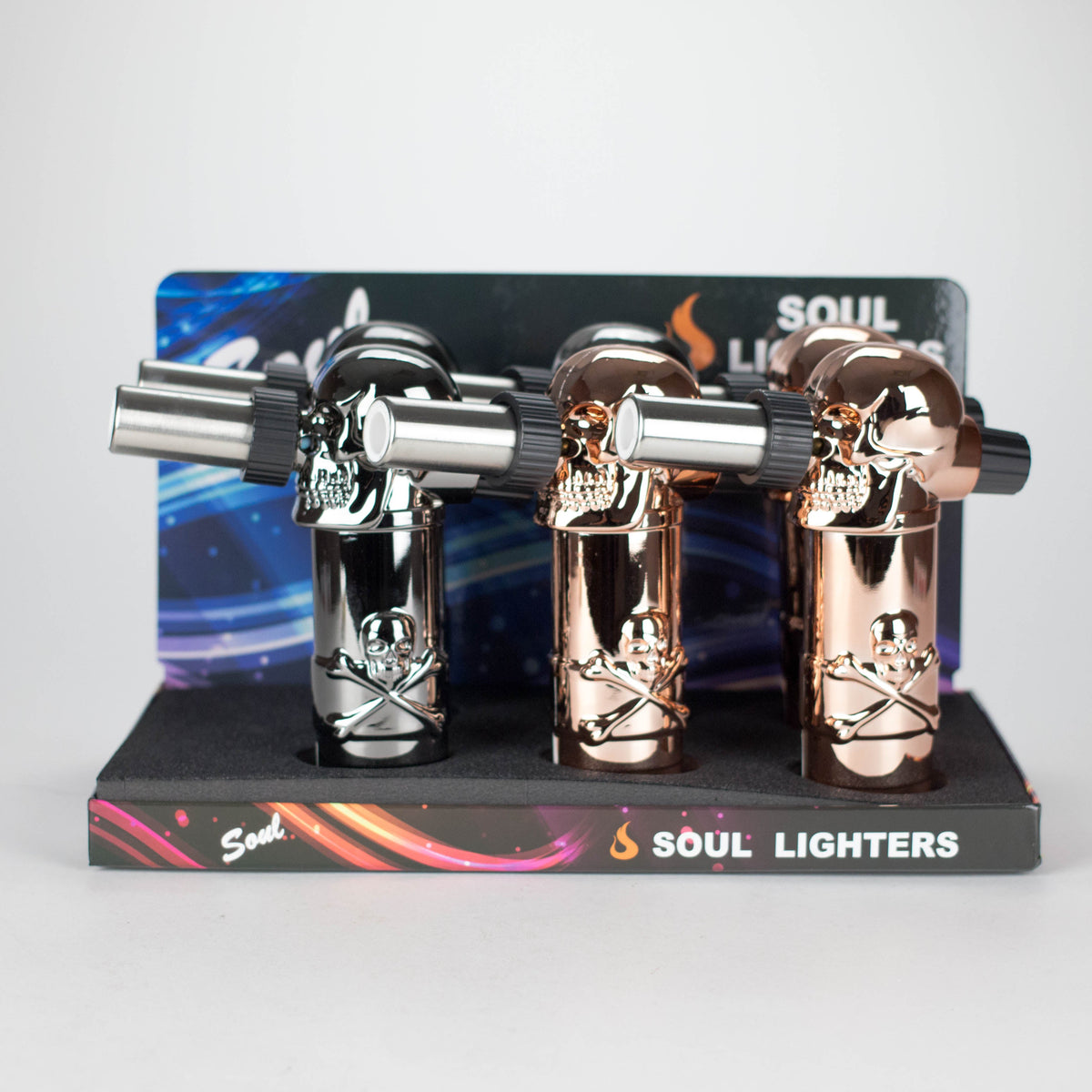 Soul Torches | Multi Color Torch lighter - 6 Count Display [135] – JJ ...