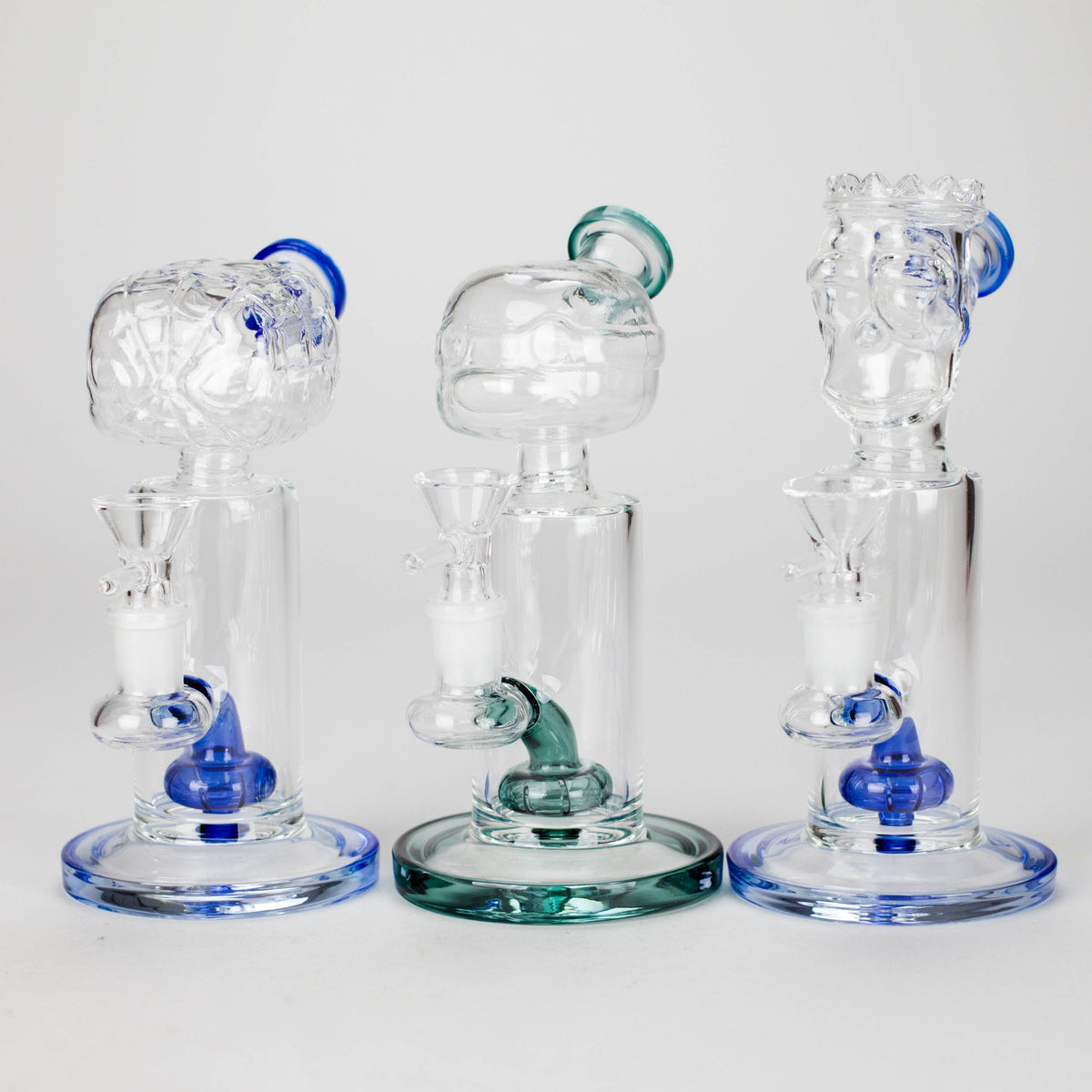7″ Cartoon Character Glass Water Bong with Diffuser | 14mm Bowl Joint ...
