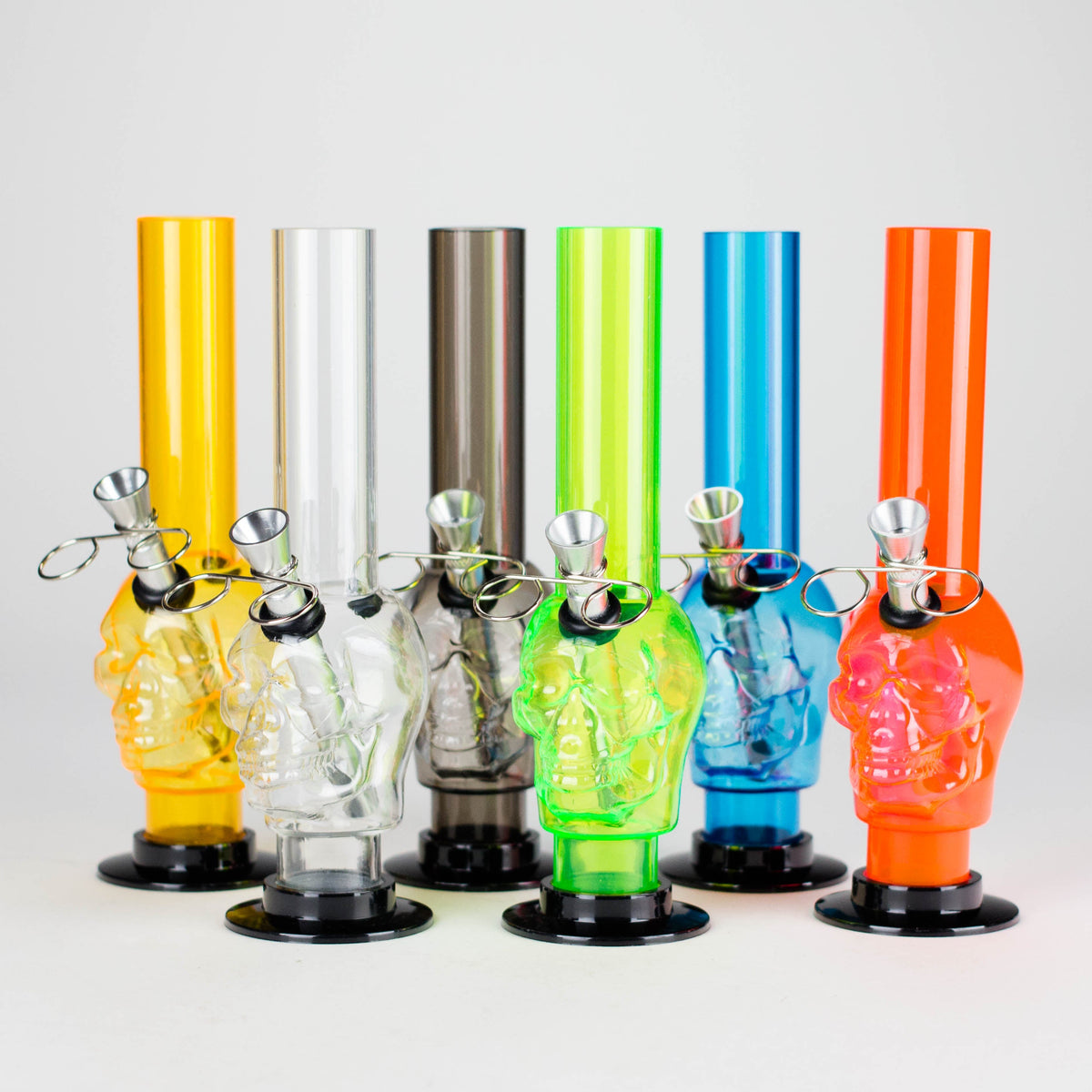 Acrylic 8" Skull Shape Water Pipe – [PIP2847] – JJ Trading Inc.