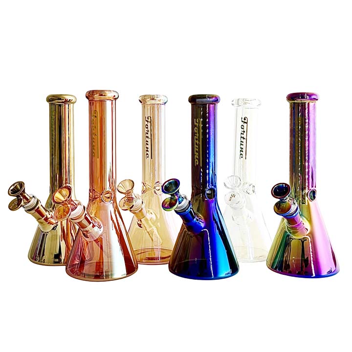 Fortune | 10" 5mm Electroplate Glass Bong- Assorted Colour – JJ Trading ...