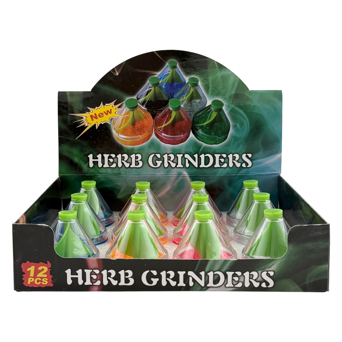 Glow-in-the-Dark Plastic Grinders - Display of 12 – JJ Trading Inc.