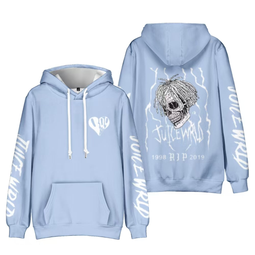 Juice WRLD Tribute Hoodie - Light Blue – JJ Trading Inc.