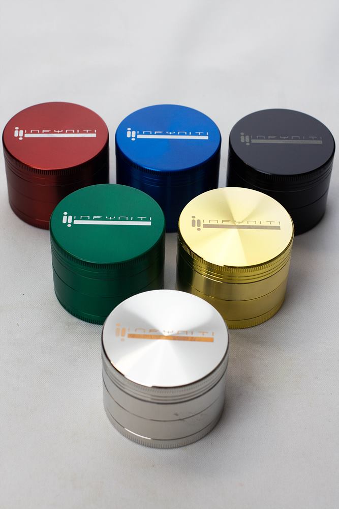 Infyniti 4 parts metal herb grinder ( GR5640 ) – JJ Trading Inc.