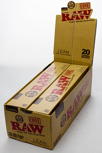 RAW Classic Lean Cones - 12 packs – JJ Trading Inc.