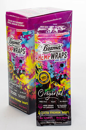 Beamer Original Size Vegan Hemp Wraps box – JJ Trading Inc.