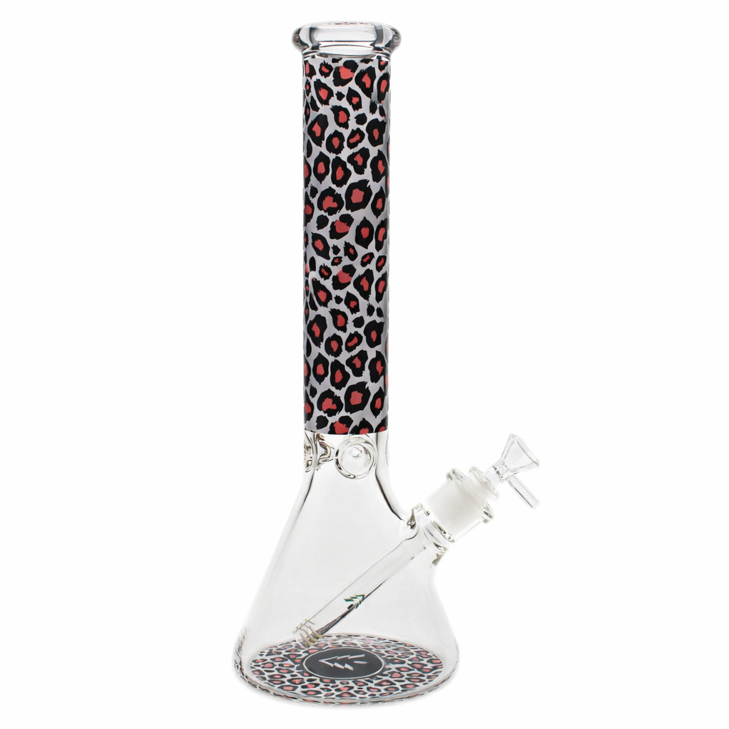 Tree Glass | 15" 7mm Beaker Leopard Pattern Glass Bong – JJ Trading Inc.