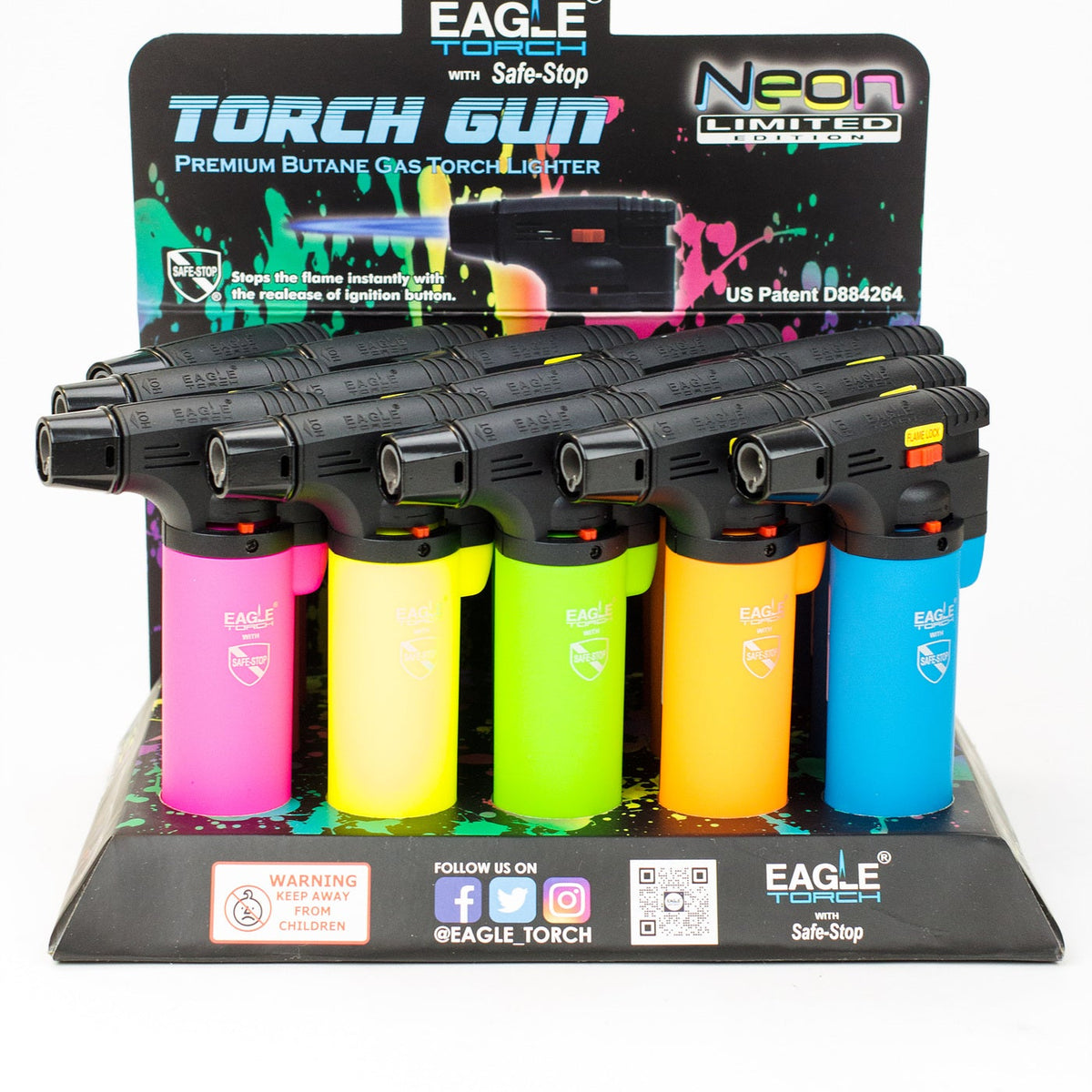 Eagle Torch | Neon Limited Torch gun lighter Box of 15 [PT101N] – JJ ...