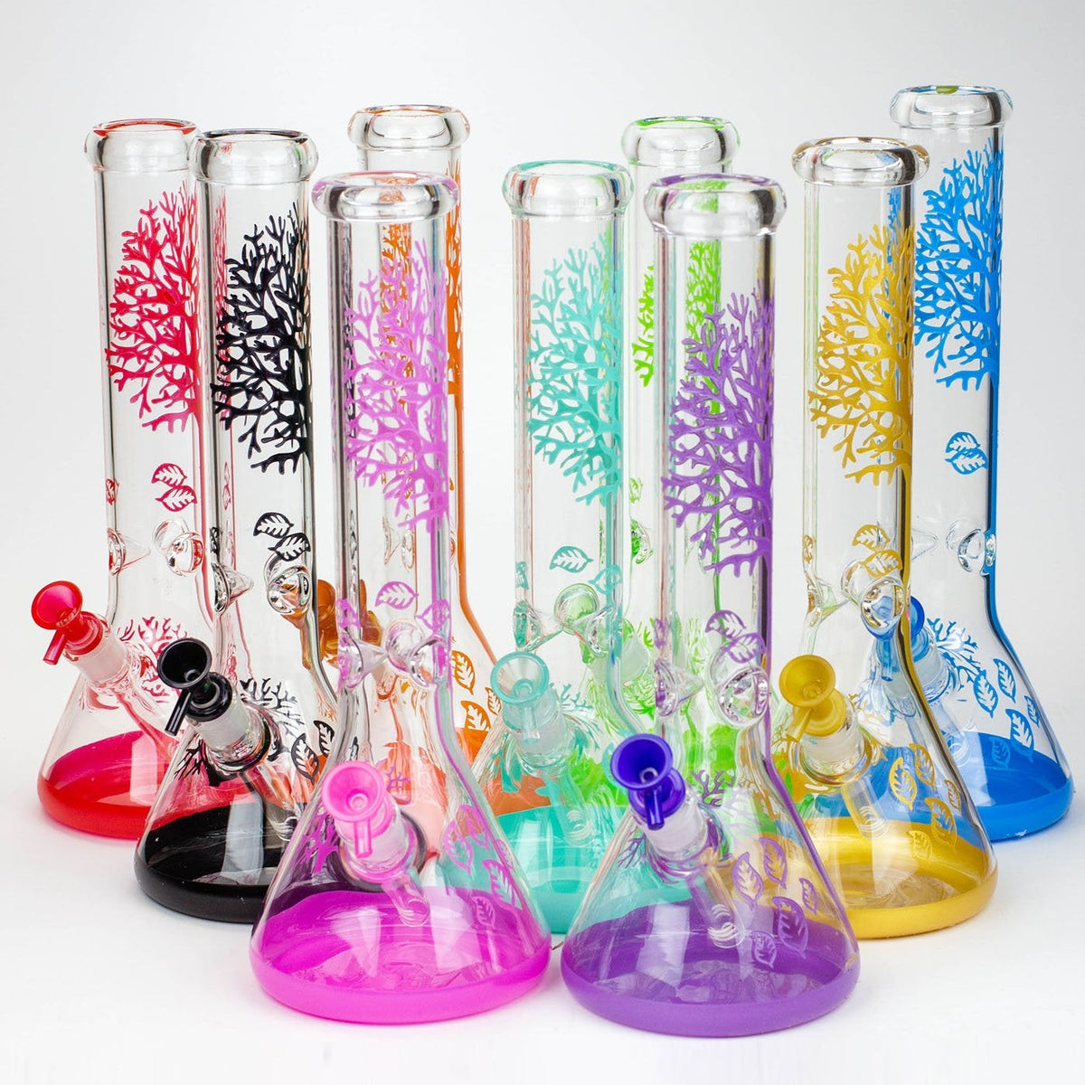 14" Tree of Life classic beaker glass bong – JJ Trading Inc.