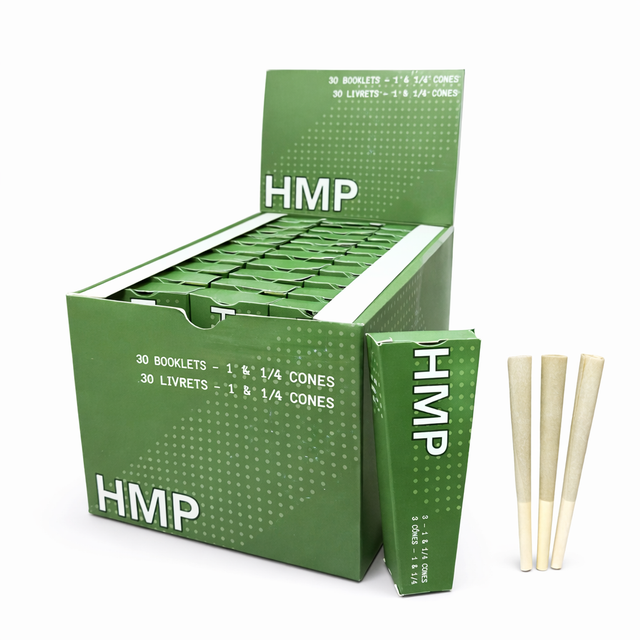 HMP | 1¼ Pre-Rolled Hemp Cones – 3 cones per pack (30pack Display) – JJ ...