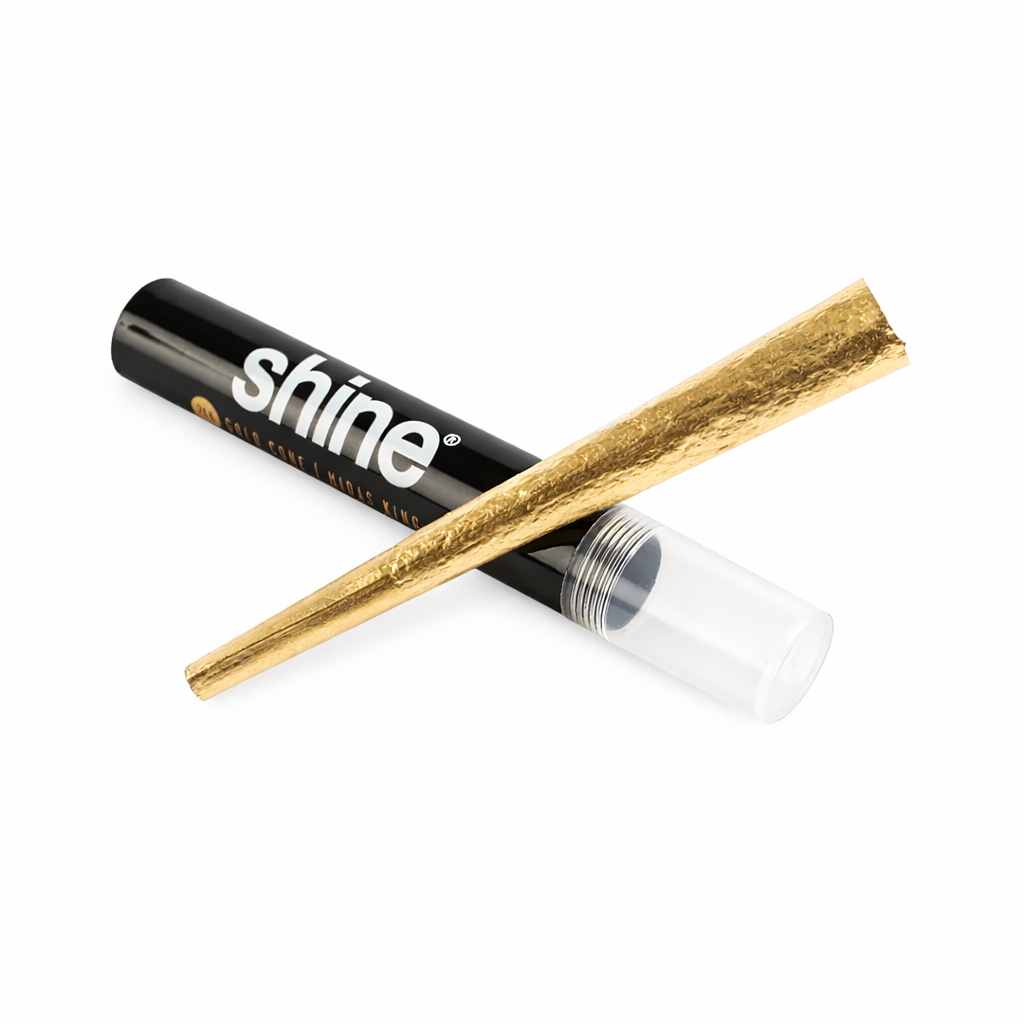Shine | 24K Gold King Size Cone -12 Packs – JJ Trading Inc.