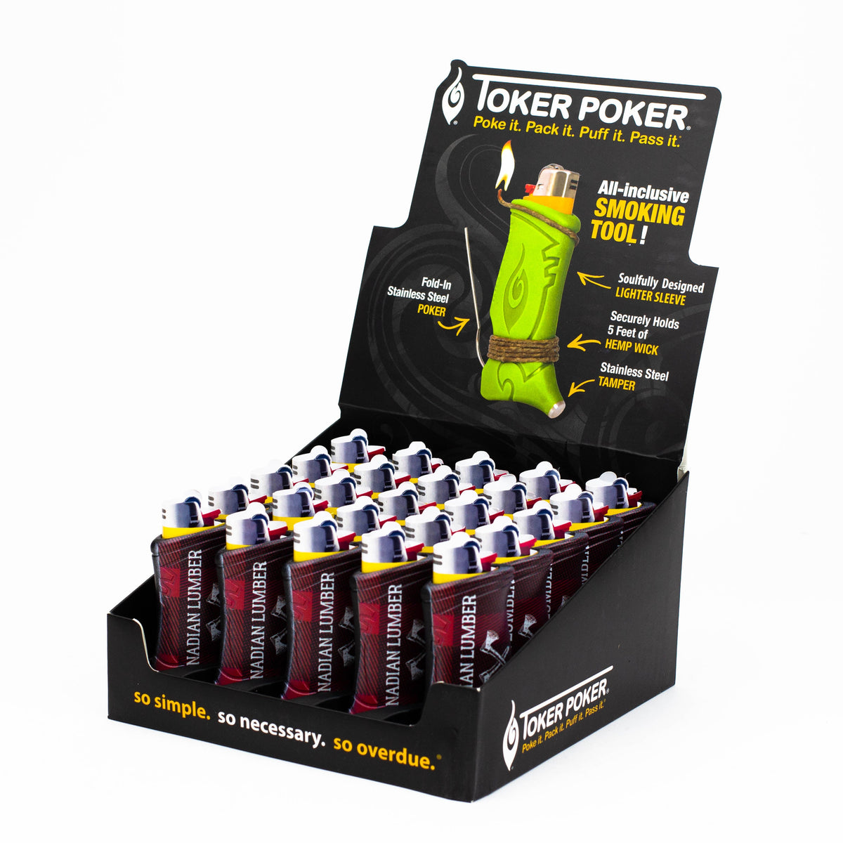 Canadian Lumber - TOKER POKER Display of 25 – JJ Trading Inc.